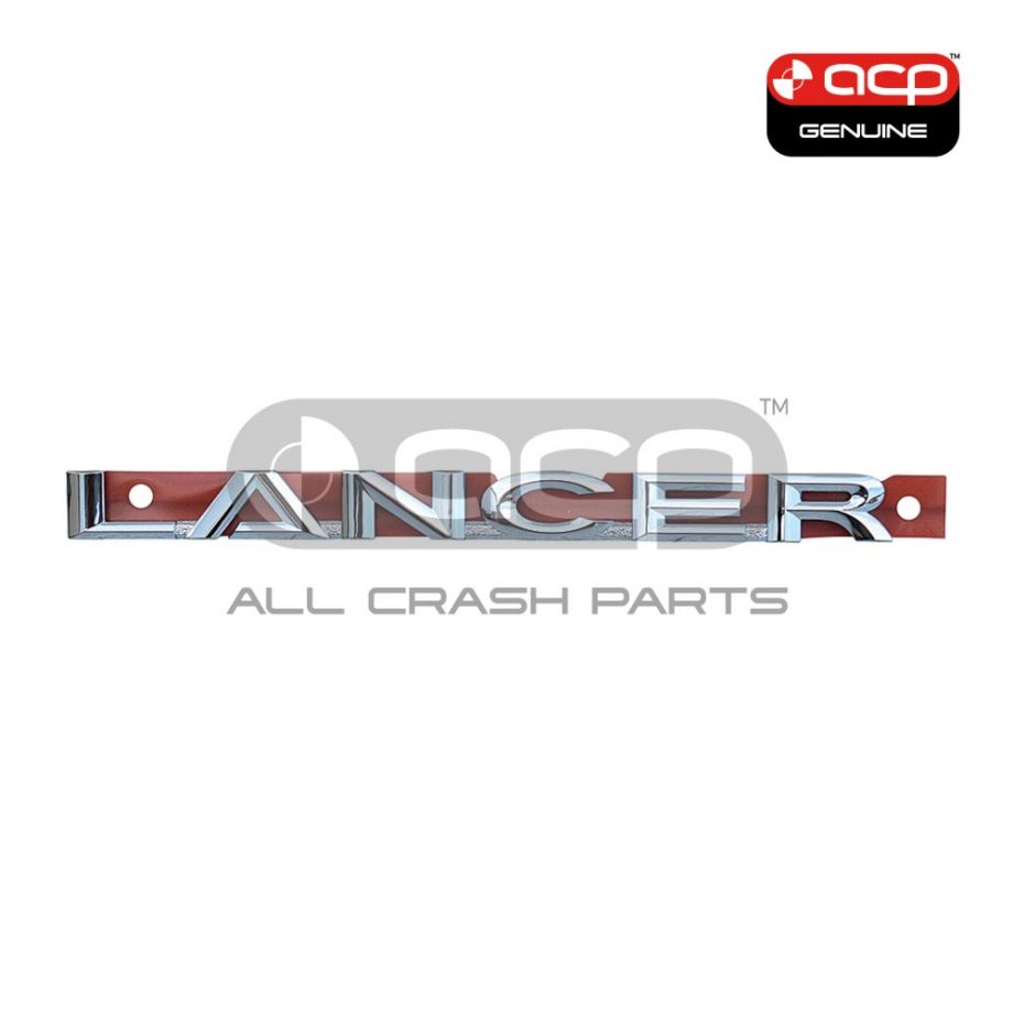 Boot lid Emblem "Lancer" Genuine Suits Mitsubishi Lancer CJ 2007 to ...