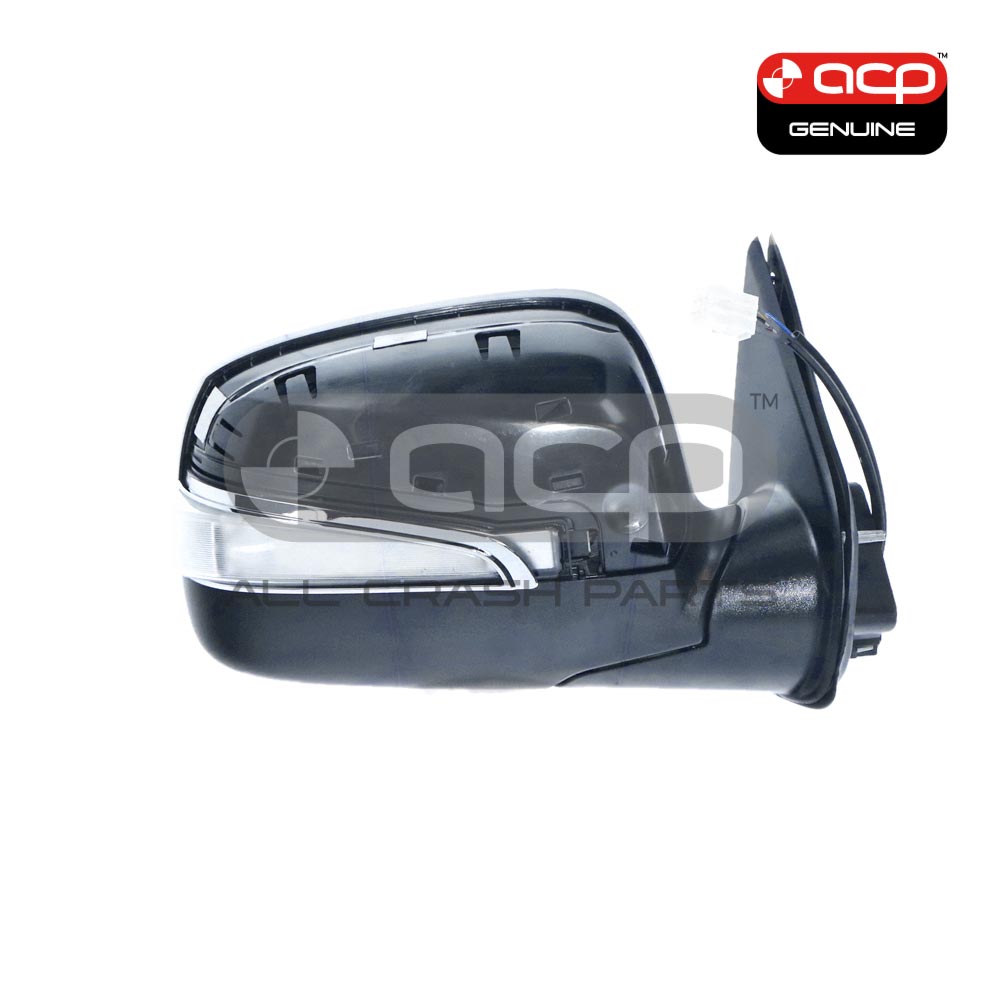 Black Door Mirror Electric Adjust with Indicator Drivers Side Genuine ...