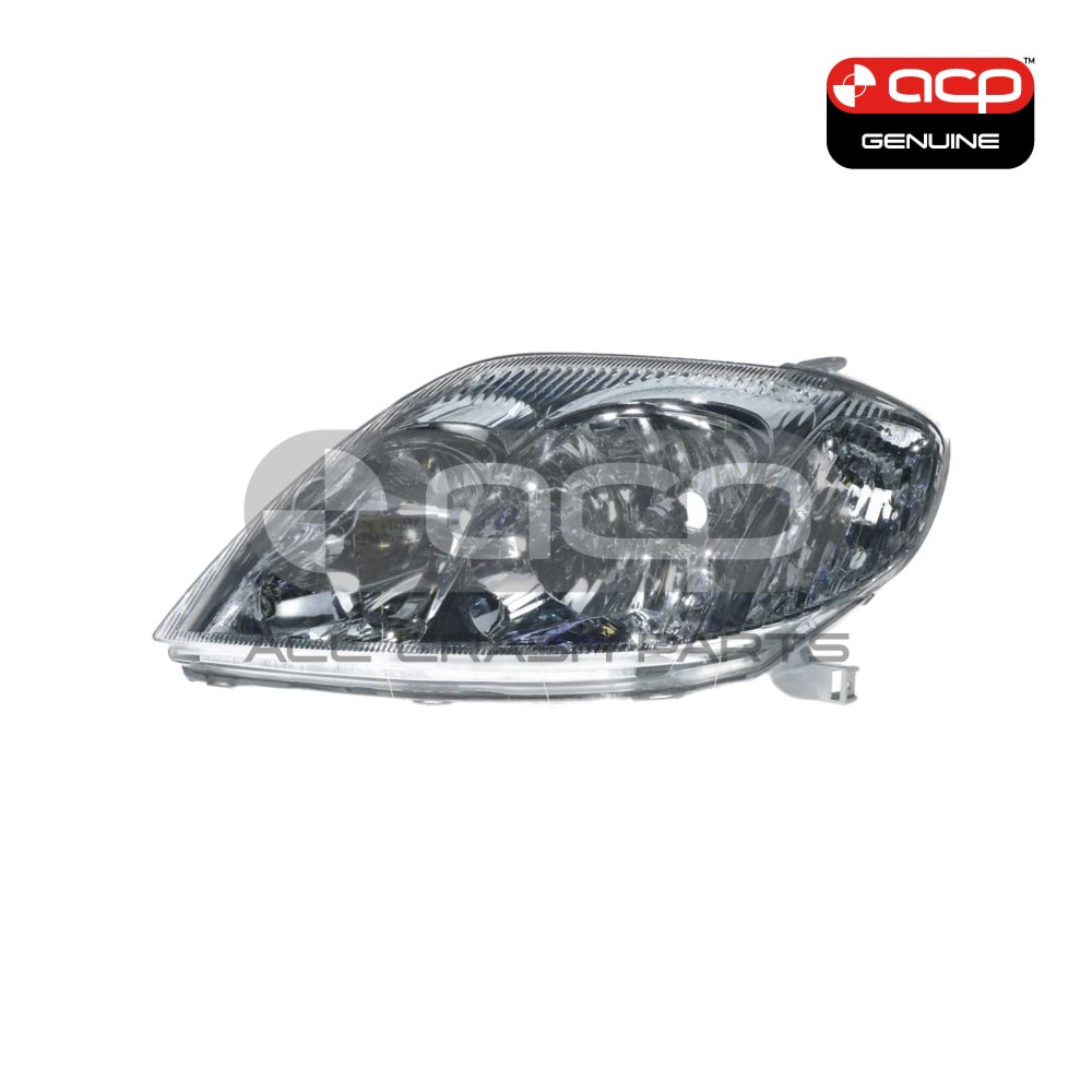 Halogen Head Lamp Passenger Side Genuine Suits Toyota Corolla ZZE122R ...
