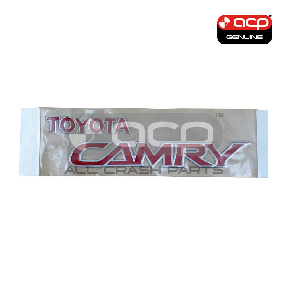 Red Boot lid Emblem "Toyota Camry" Genuine Suits Toyota Camry ACV36R ...