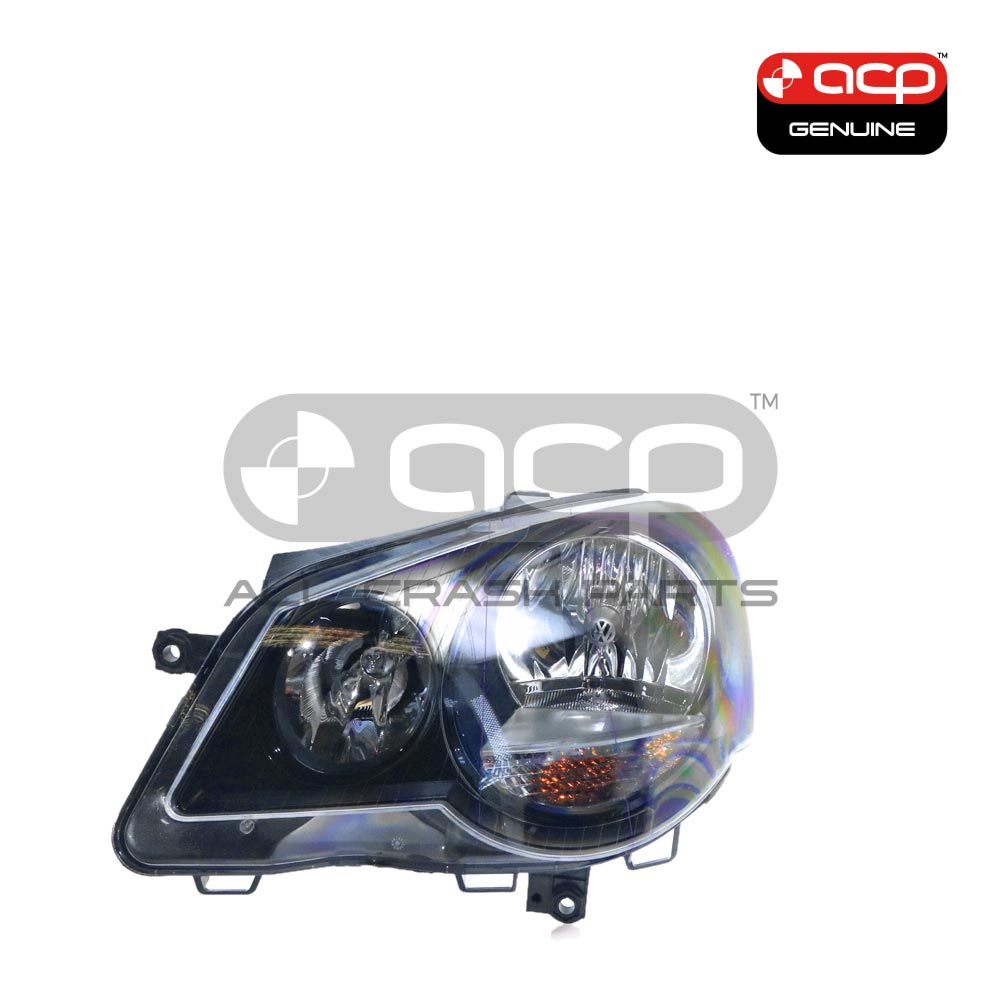 Halogen Head Lamp Passenger Side Genuine Suits Volkswagen Polo GTi 9N 3 ...